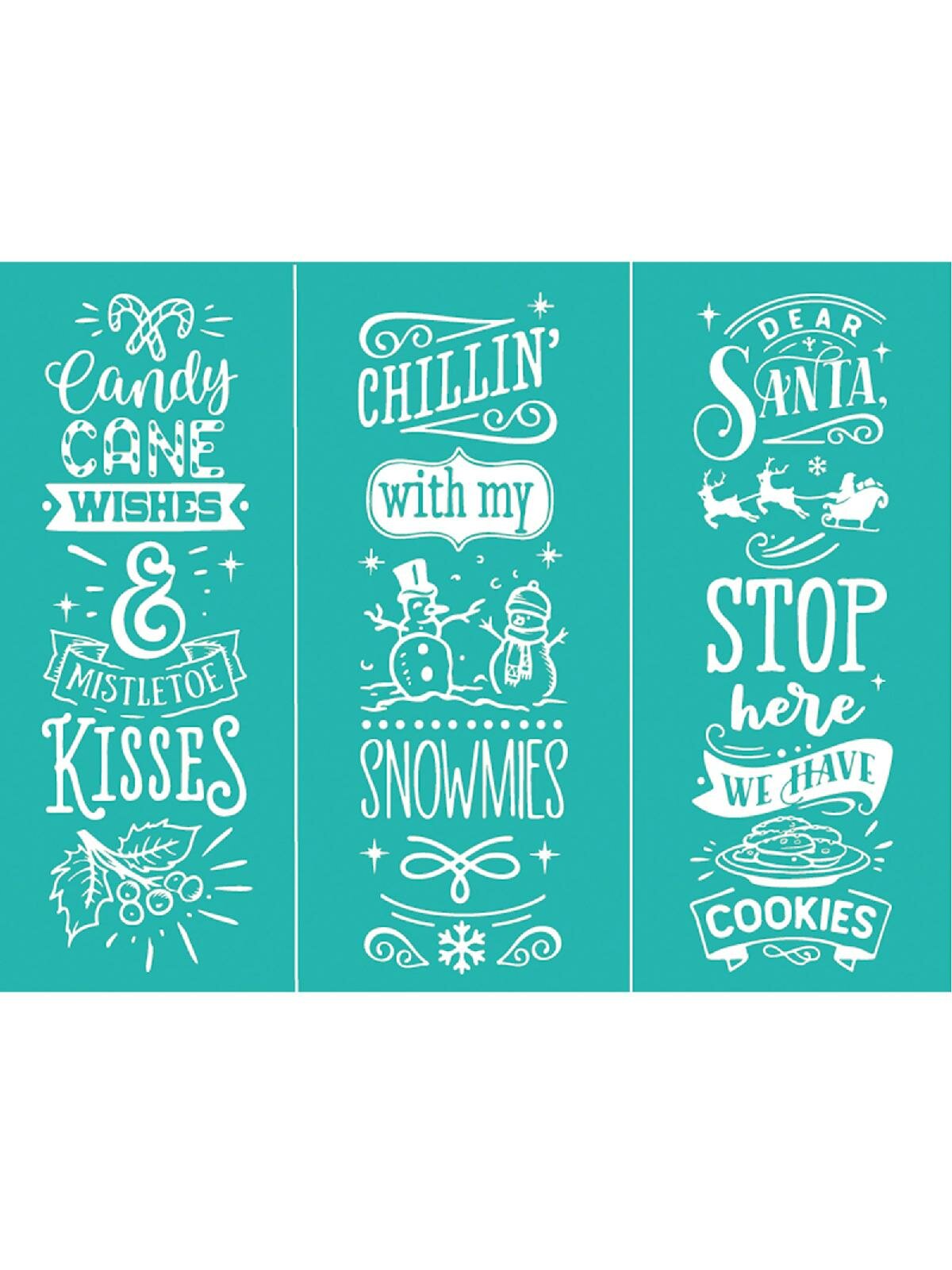 Трафарет для шелкографии на рождественскую тему Многоразовые трафареты для вывесок