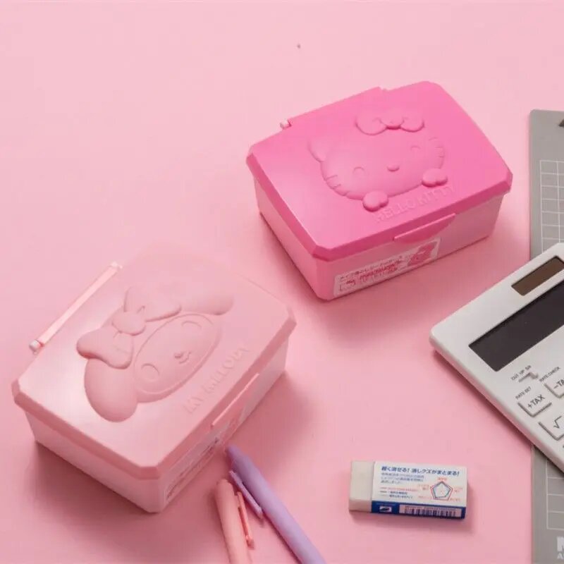 Коробка Для Хранения Hello Kitty Melody: Милый Мультяшный Органайзер Для Косметики