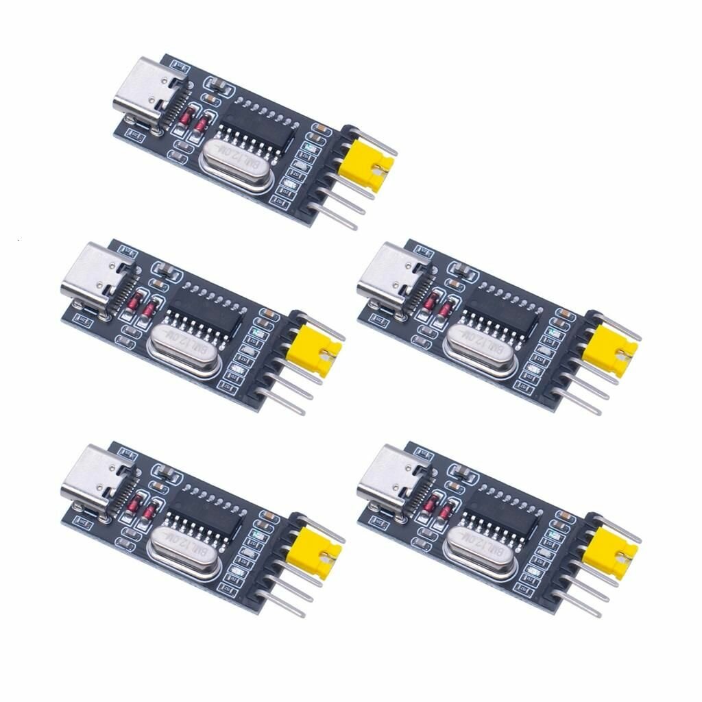 5Pcs USB-UART адаптер CH340G Type-C, Тип Женщины