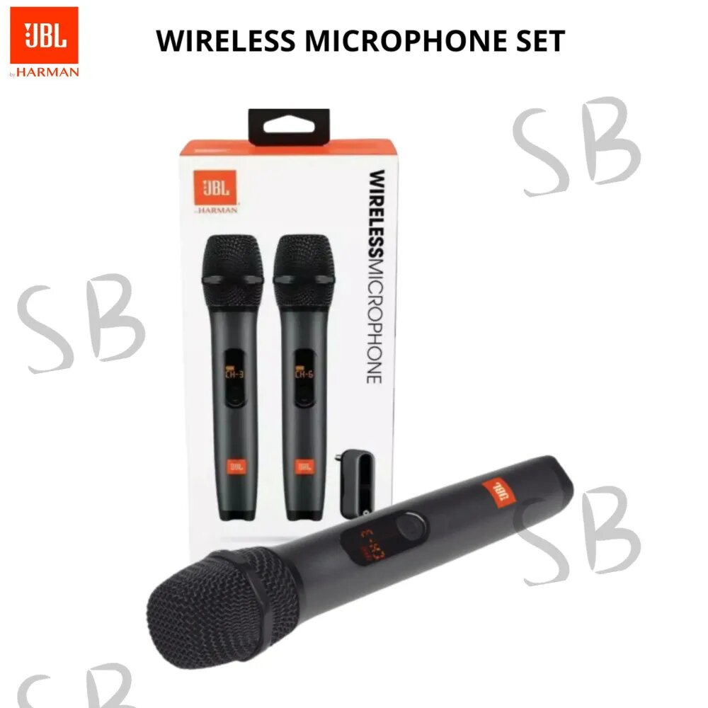 Микрофон для живого вокала JBL Wireless Microphone Set, черный