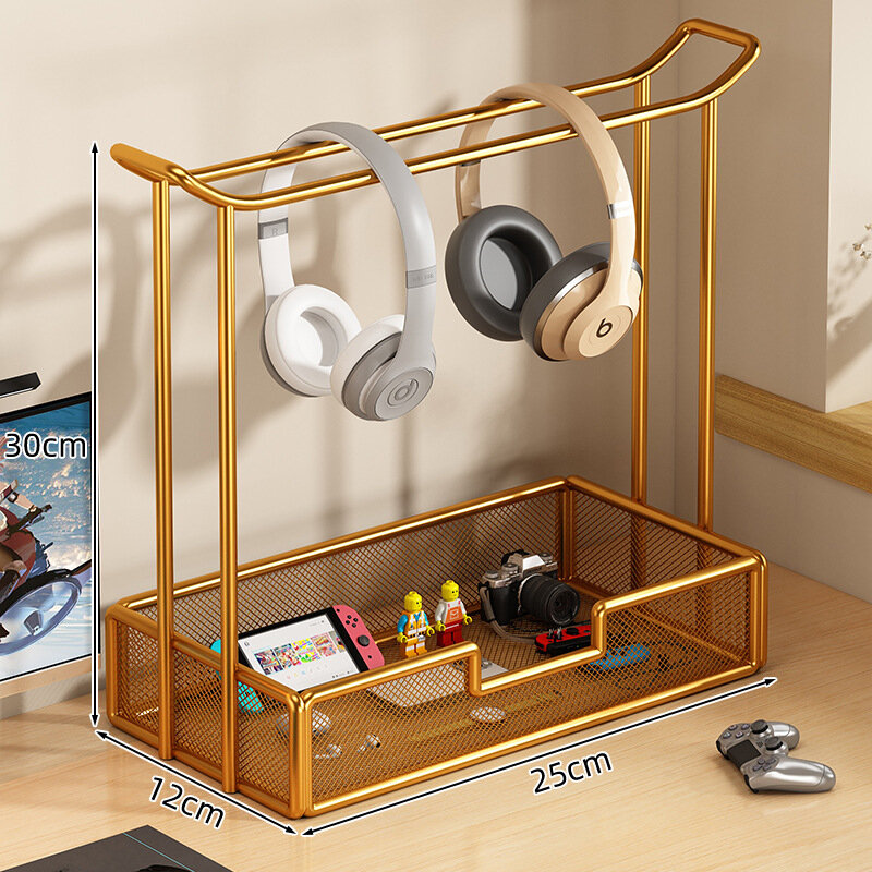 Подставка для наушников, креативный держатель для AirPods Max, настольный крючок для игровой гарнитуры, металлическая стойка для хранения