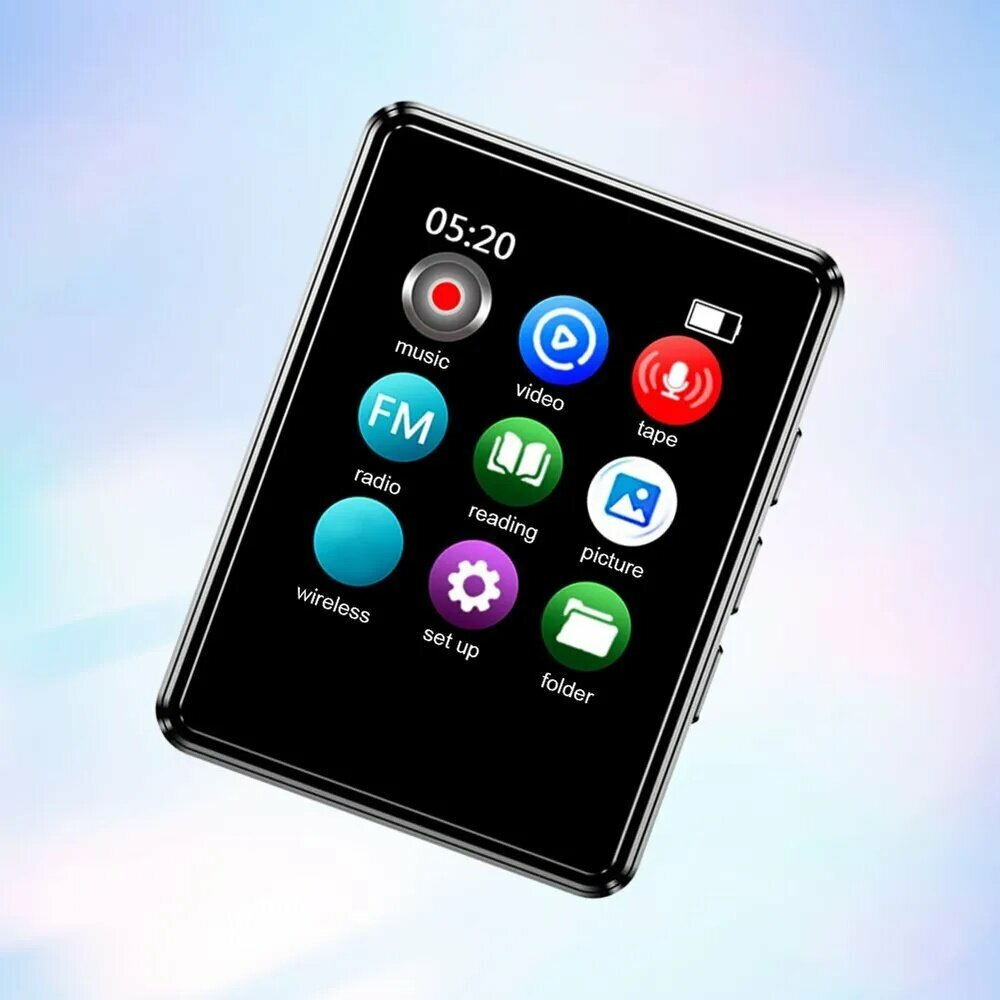 Milochic MP3-плеер 128 ГБ, черный