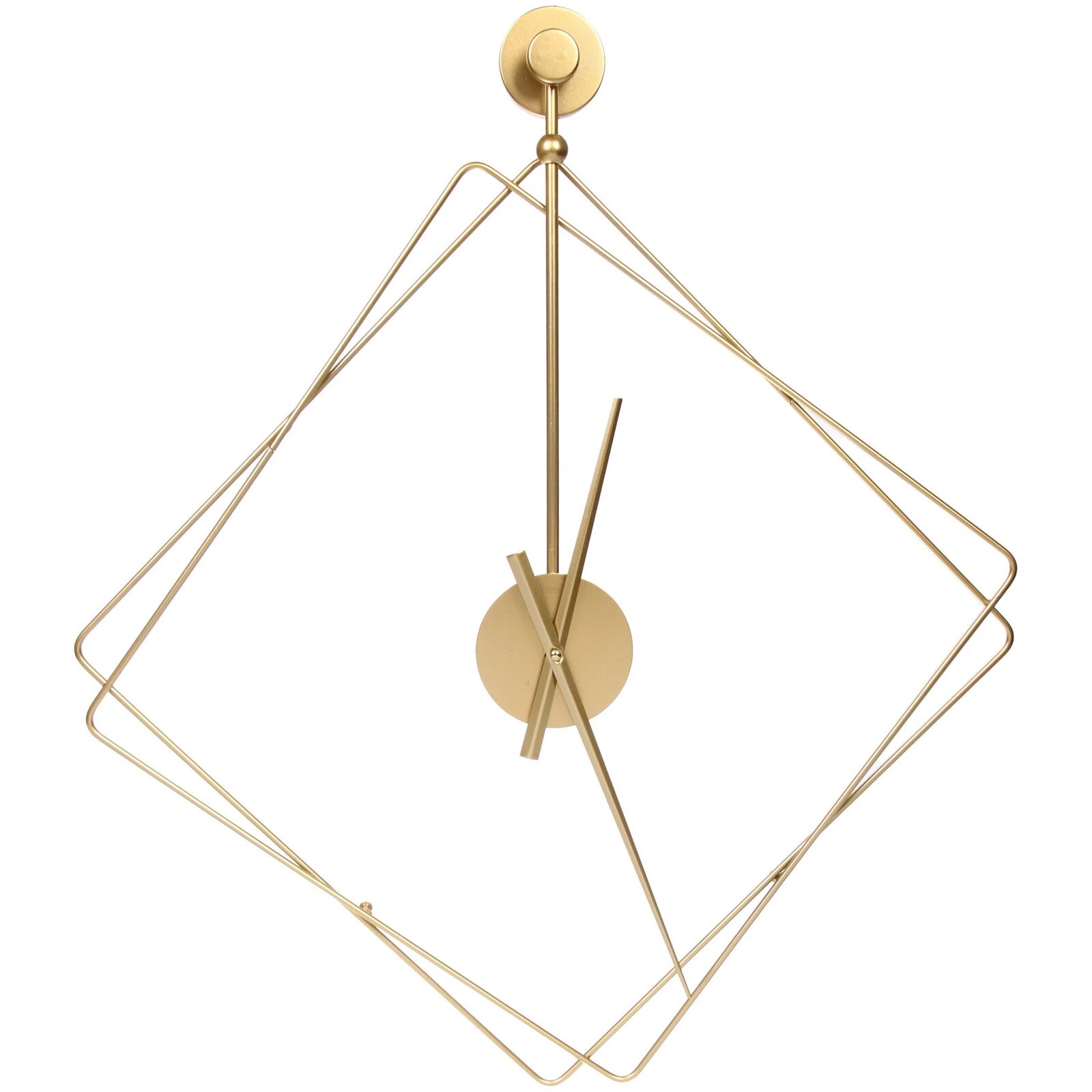 Часы настенные «LOFT HOME» 60х60 см, золотистый, металл, без циферблата, кварцевый механизм