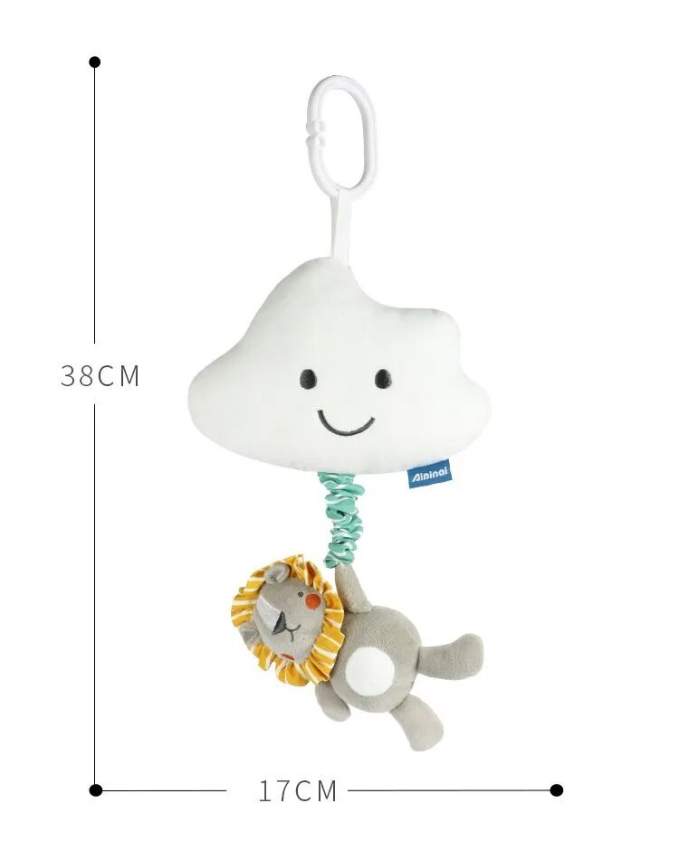 Подвесная мягкая игрушка шуршалка для мальчиков и девочек на коляску и кроватки. Прорезыватель для зубов детский. Дуга игровая