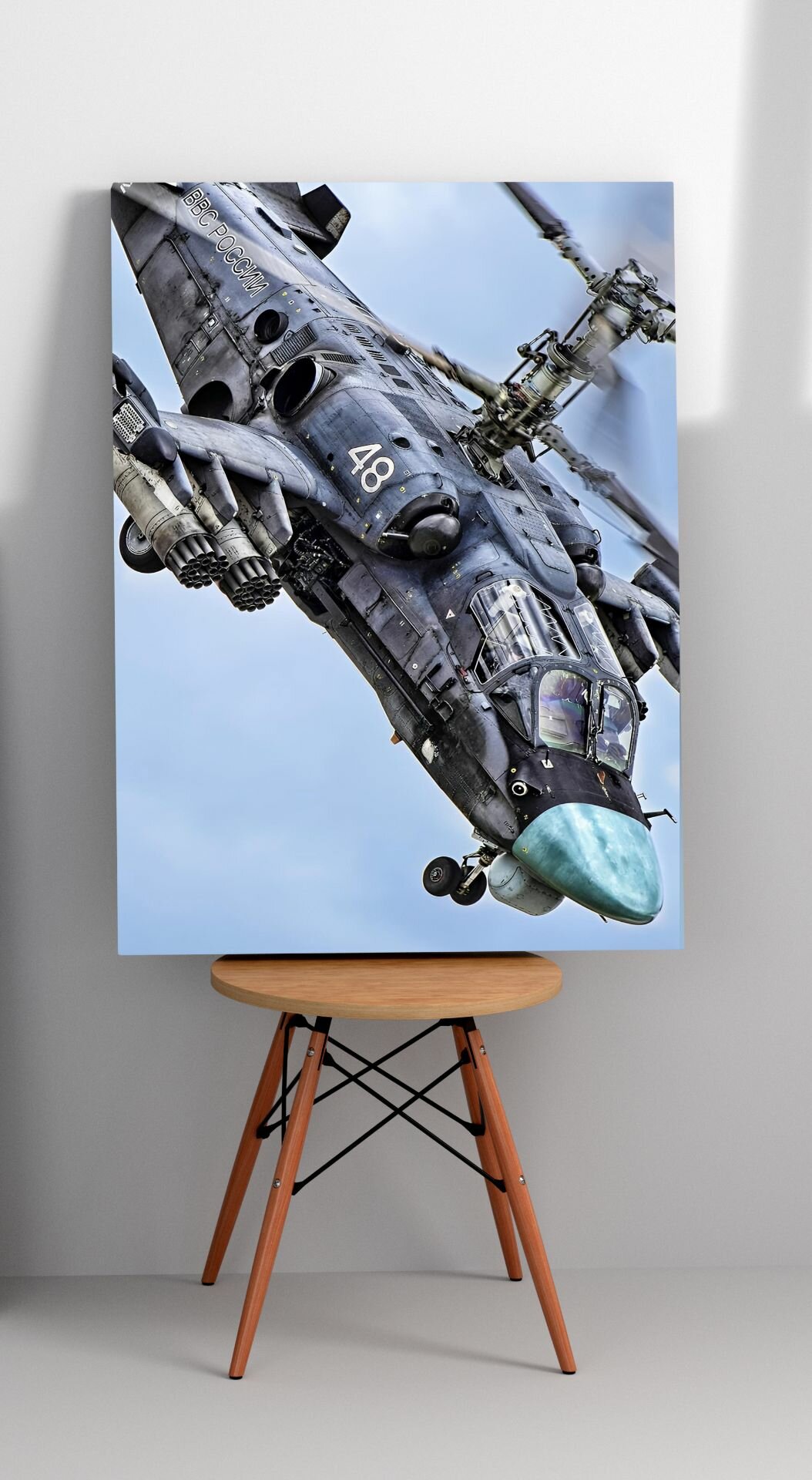 Картина интерьерная "Вертолет КА-52, аллигатор", картина №3, Оренхолст, размер 35х55