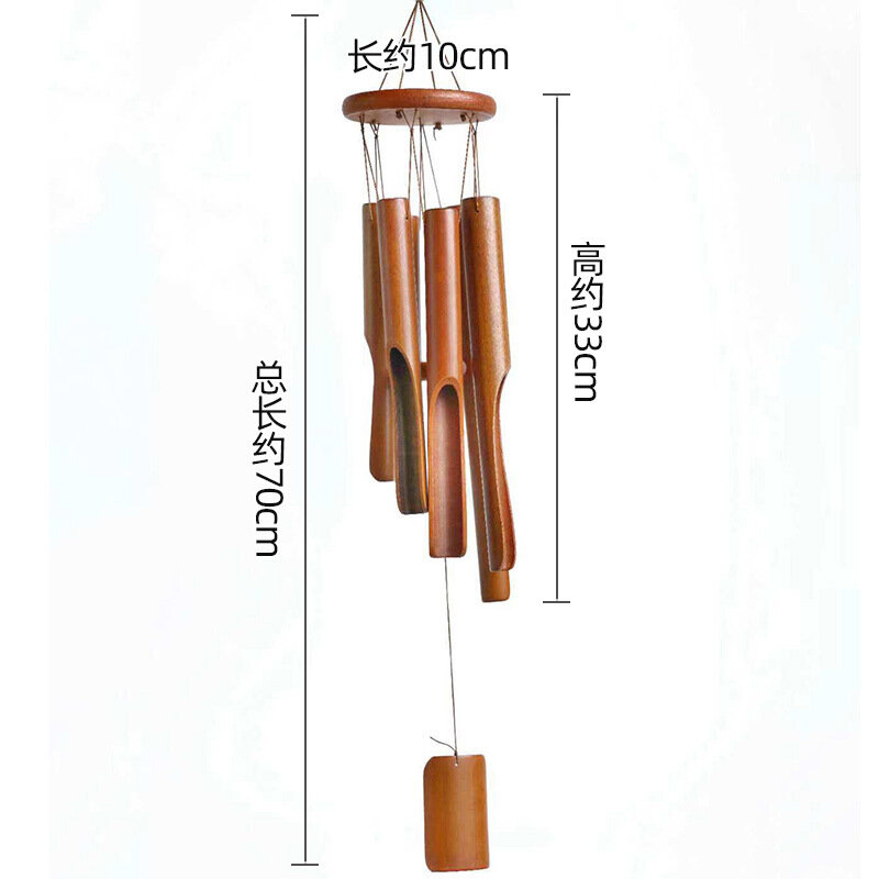 Ручные бамбуковые колокольчики от производителя, подвески-колокольчики в античном стиле, уличные колокольчики из бамбуковых трубок в китайском стиле, изготовленные из бамбука.