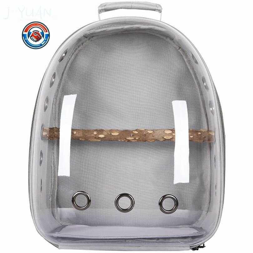 Прогулочный автобокс для птиц с панорамными окнами и вентиляцией, легкий переносной рюкзак для летних вылазок