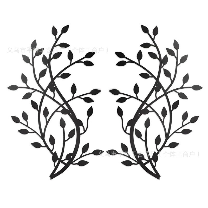 Новый стиль металлические листья стены декоративные кованые творческие гостиная фон стены арт металлические стены