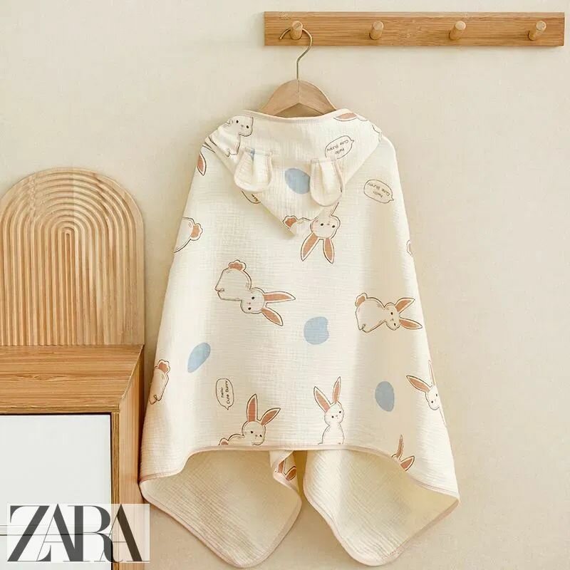 ZARA HOME Полотенце детское Детские, Хлопок, оранжевый, лиловый