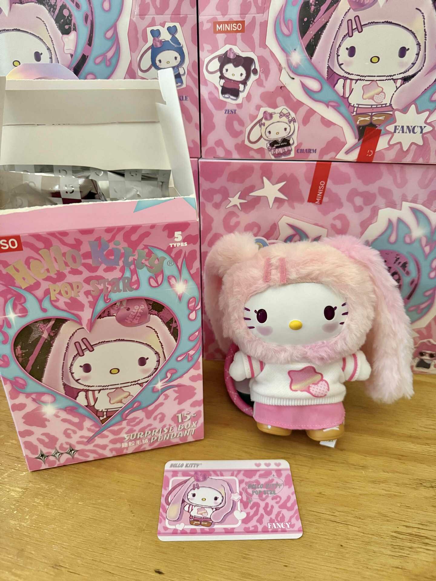 Новинка в наличии! Виниловая плюшевая игрушка Hello Kitty Popstar Series, слепой бокс, модный слепой бокс с котом