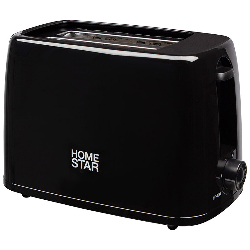 Тостер HOMESTAR HS-1015, 650Вт, черный