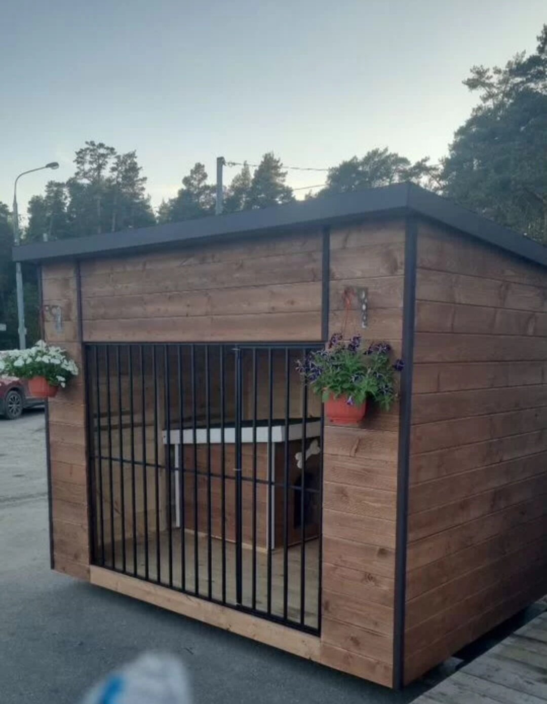 Вальер для собак, Дом для собак.