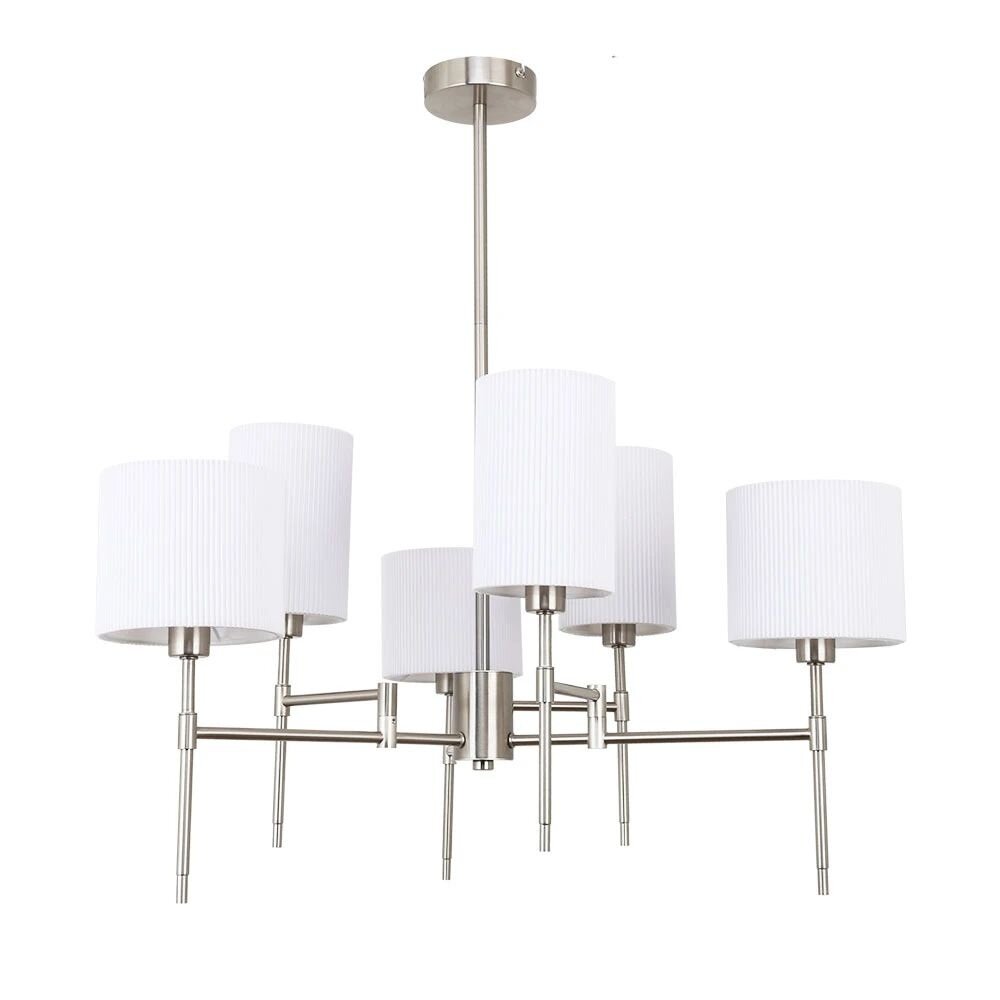 Люстра, потолочный светильник, Arte Lamp A4108LM-6SS На штанге, стиль: Классический, E14