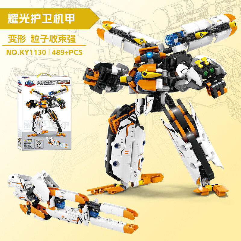 Кай Чи Гаоболе 1100 Титан Меха Пушка Трансформация Робот Кинг Конг Сборка Модель Мальчик Сборка Строительных Блоков