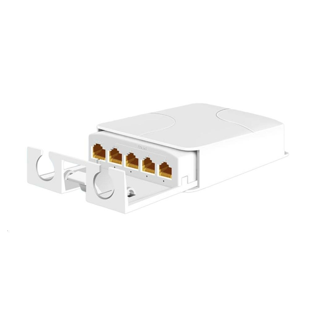 4-портовый водонепроницаемый сплиттер для компьютера, ABS, Гигабитный