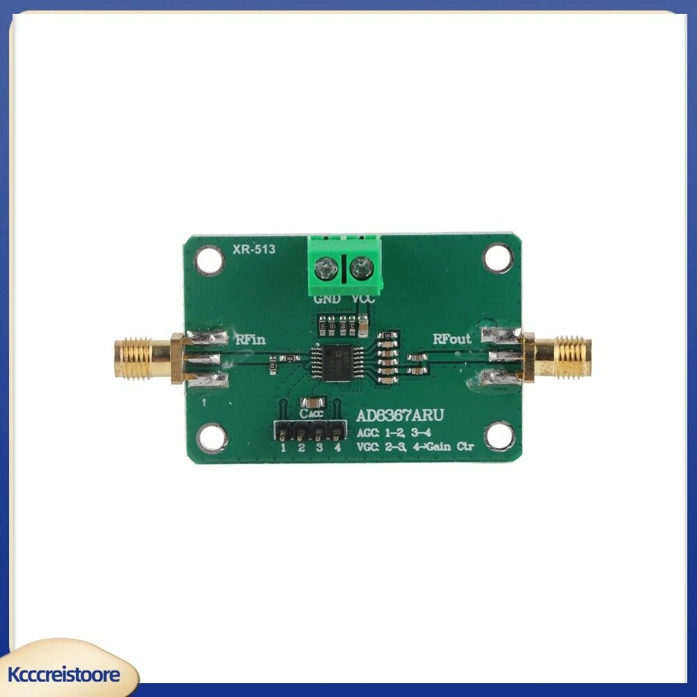 Усилитель ПЧ с AGC, 0.1-500МГц, для приемников, питание 2.7-5.5В