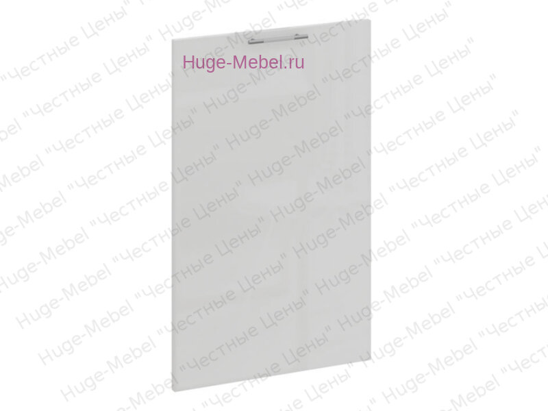 Кухонный фасад Ф-103 белый глянец (Ксения) Huge Mebel . Ширина 446 Высота 712. Кухонные фасады