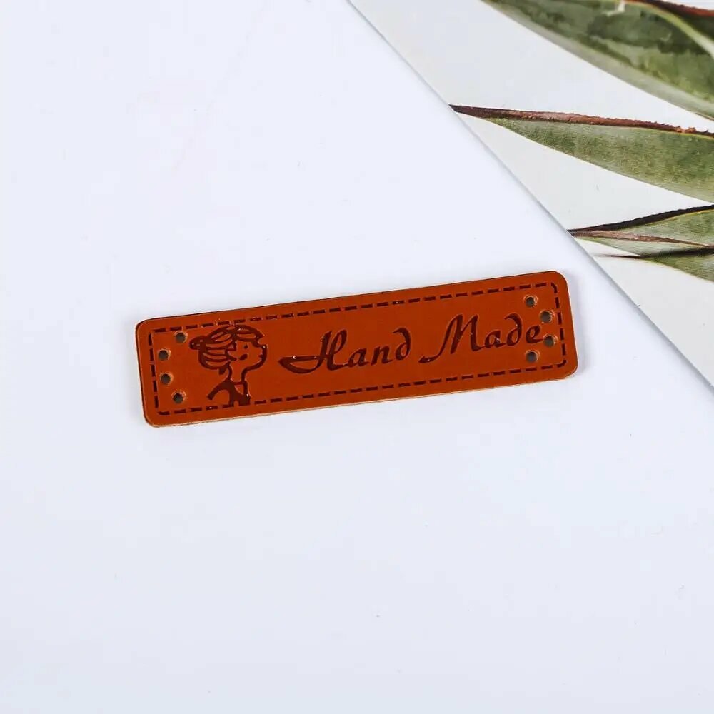 Кожаные этикетки для одежды 20 шт. Artificial leather 1