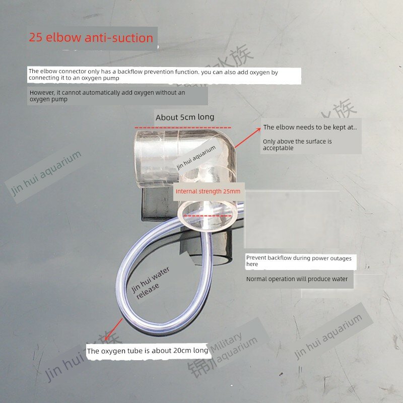 Аэратор для аквариума: прозрачная трубка Вентури с носовым соплом, бесшумная, для модификации системы оксигенации,