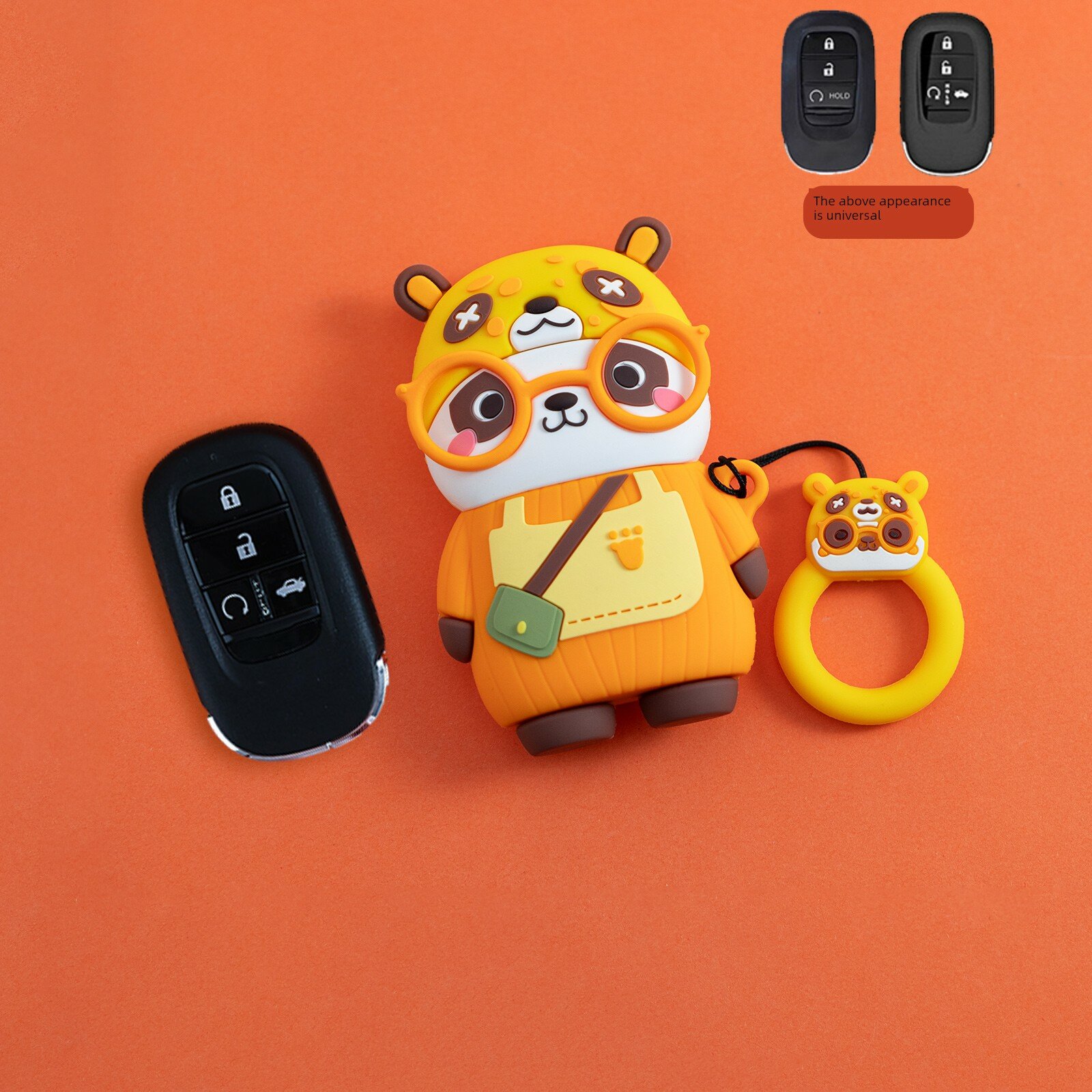 Ключевой брелок Honda C Series для Civic, Accord, CR-V, Fit - Низкая версия, Четыре кнопки, Базовая защита