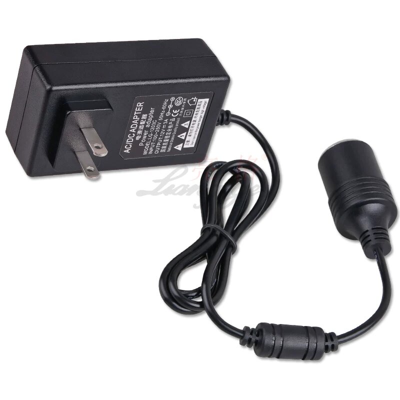 Инвертор-преобразователь напряжения 220В в 12В для автомобиля и дома, блок питания, автомобильные аксессуары 12В3А 36Вт