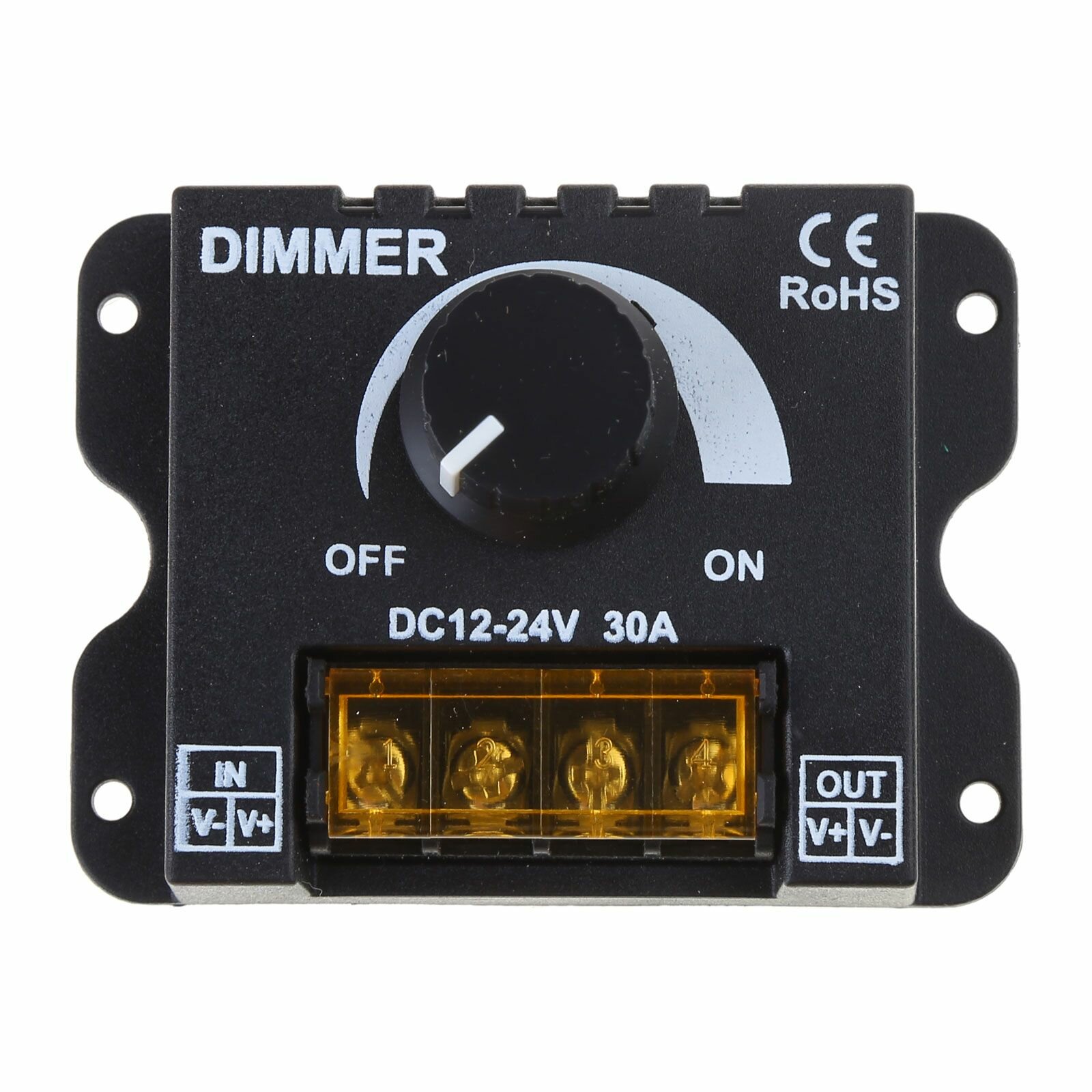 Диммер света ВКЛ/выкл постоянного тока 12В 24В 30А ШИМ-контроллер яркости