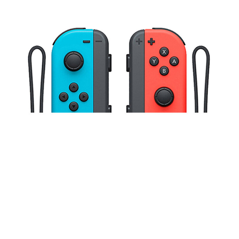 Беспроводной контроллер Joy-Con для Nintendo Switch с вибрацией, сине-красным дизайном и ремешком
