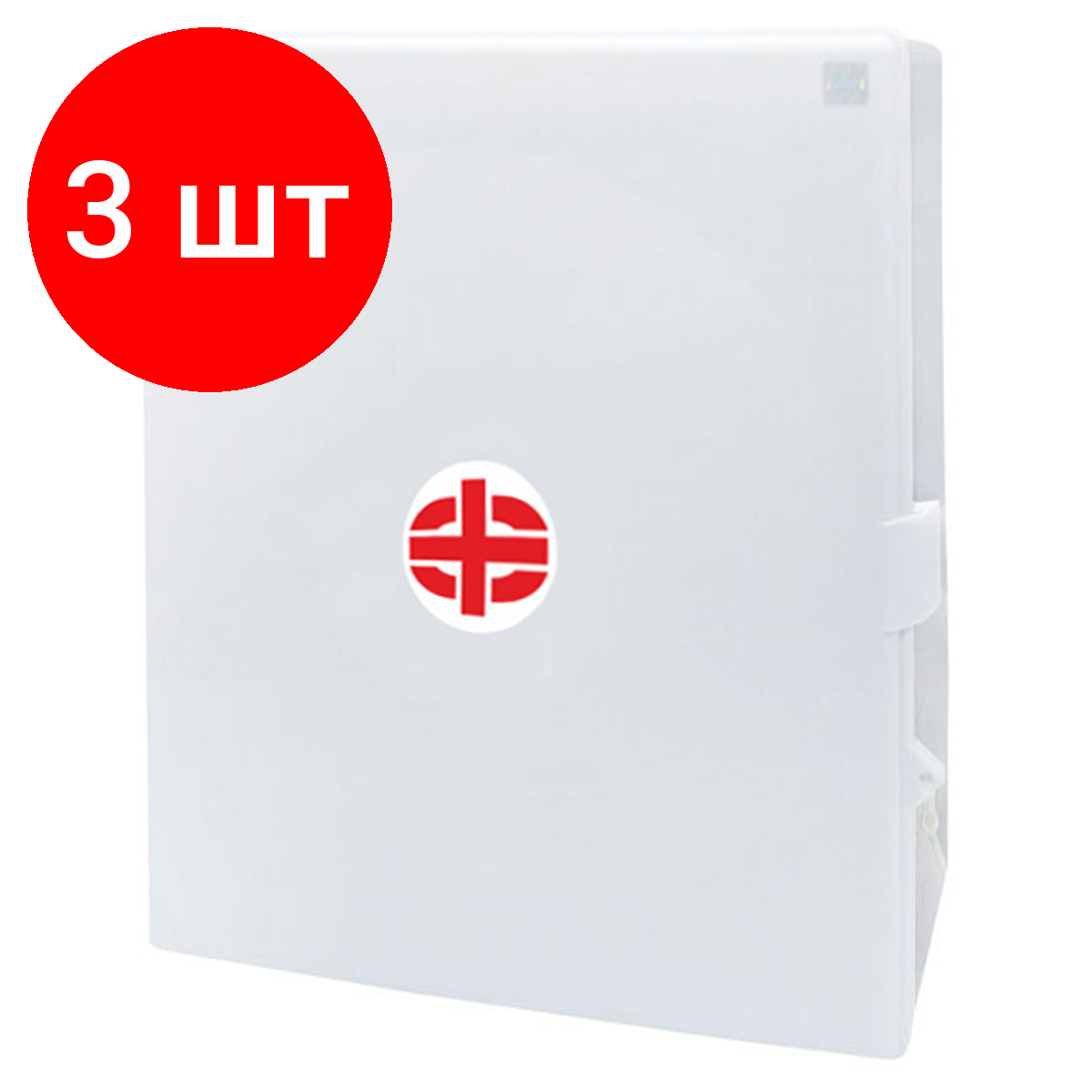 Комплект 3 шт, Аптечка первой помощи ФЭСТ работникам, пластиковый шкаф, приказ №262н