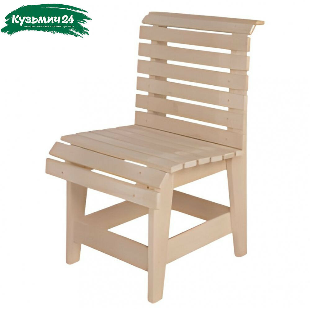 Стул, Липа, для бани и сауны, натуральный цвет, 500х520х810 мм, дерево, 1 шт