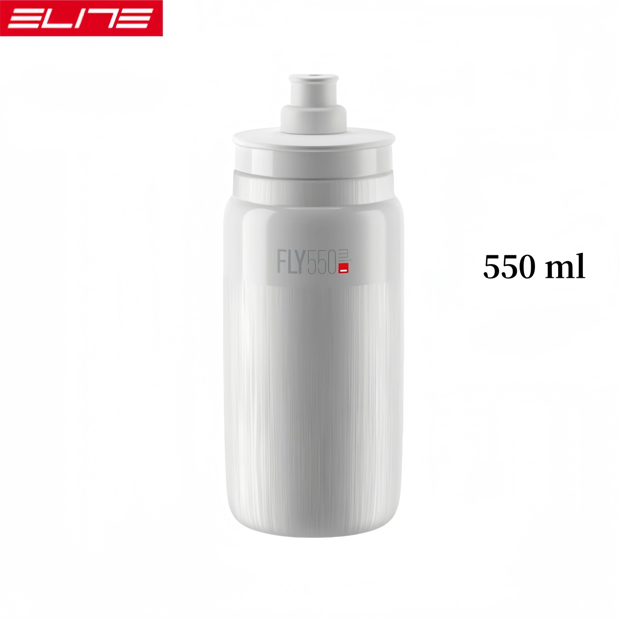ELITE FLY TEX пластиковая велосипедная бутылка для воды 500 мл white