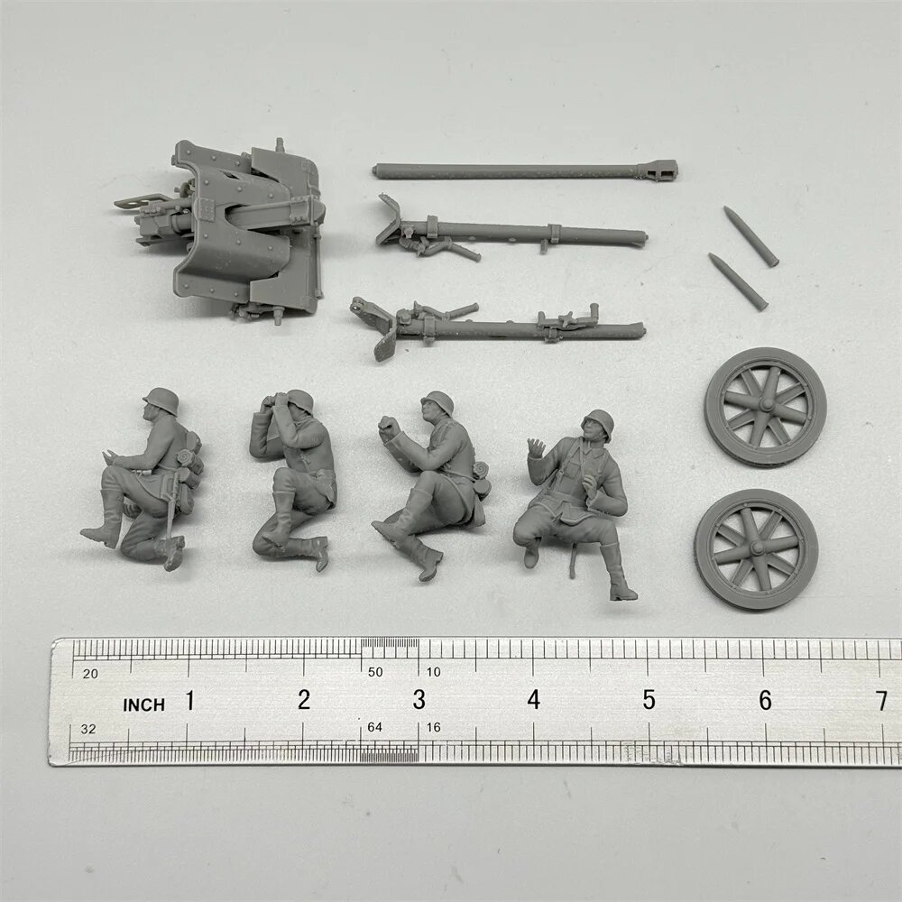 Модель немецкого противотанкового пистолета Pak 38 в масштабе 1/35