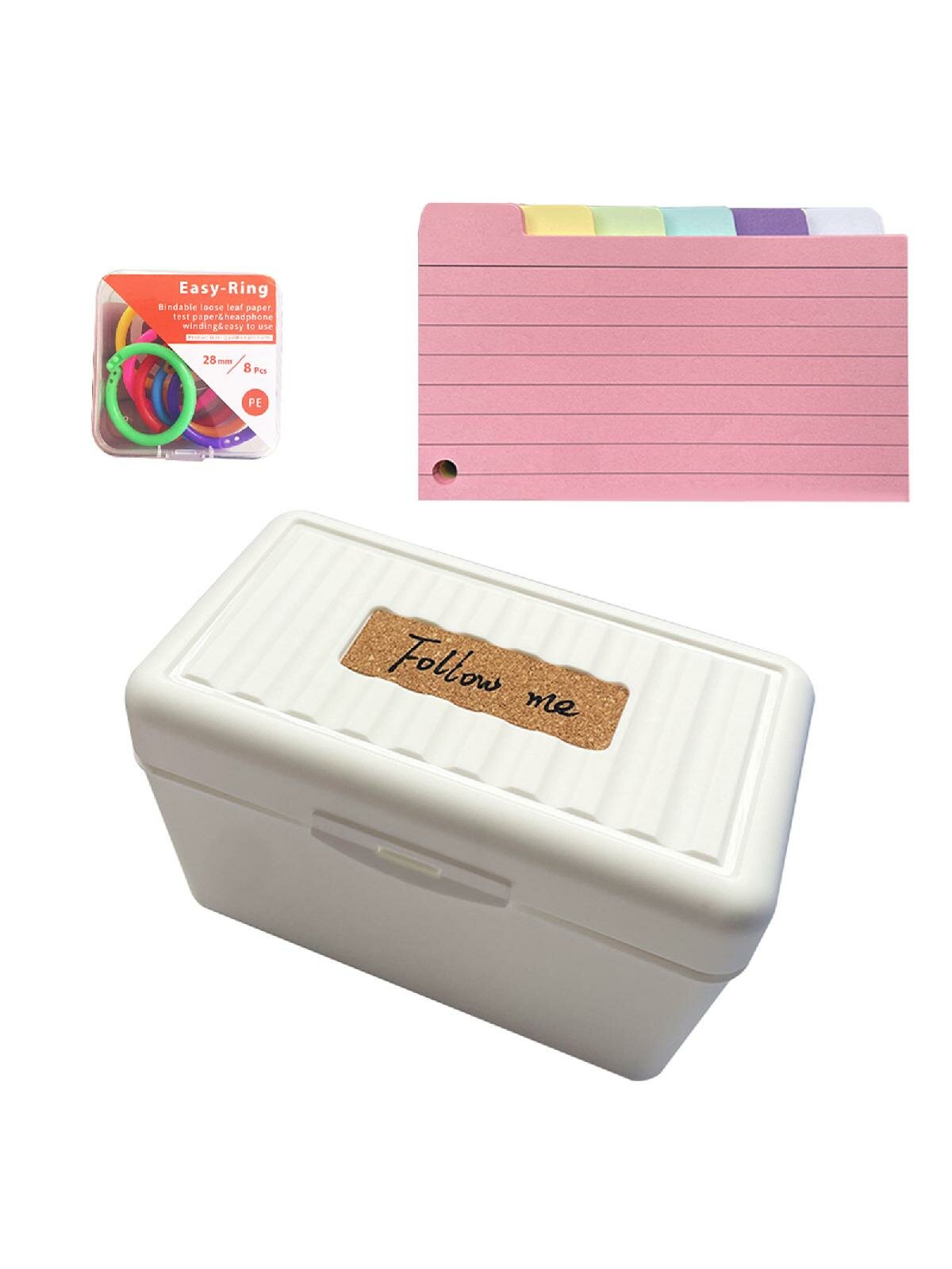 Карточки Учебные карточки Цветные разделители из индексной бумаги размером 3x5 дюймов с вкладками