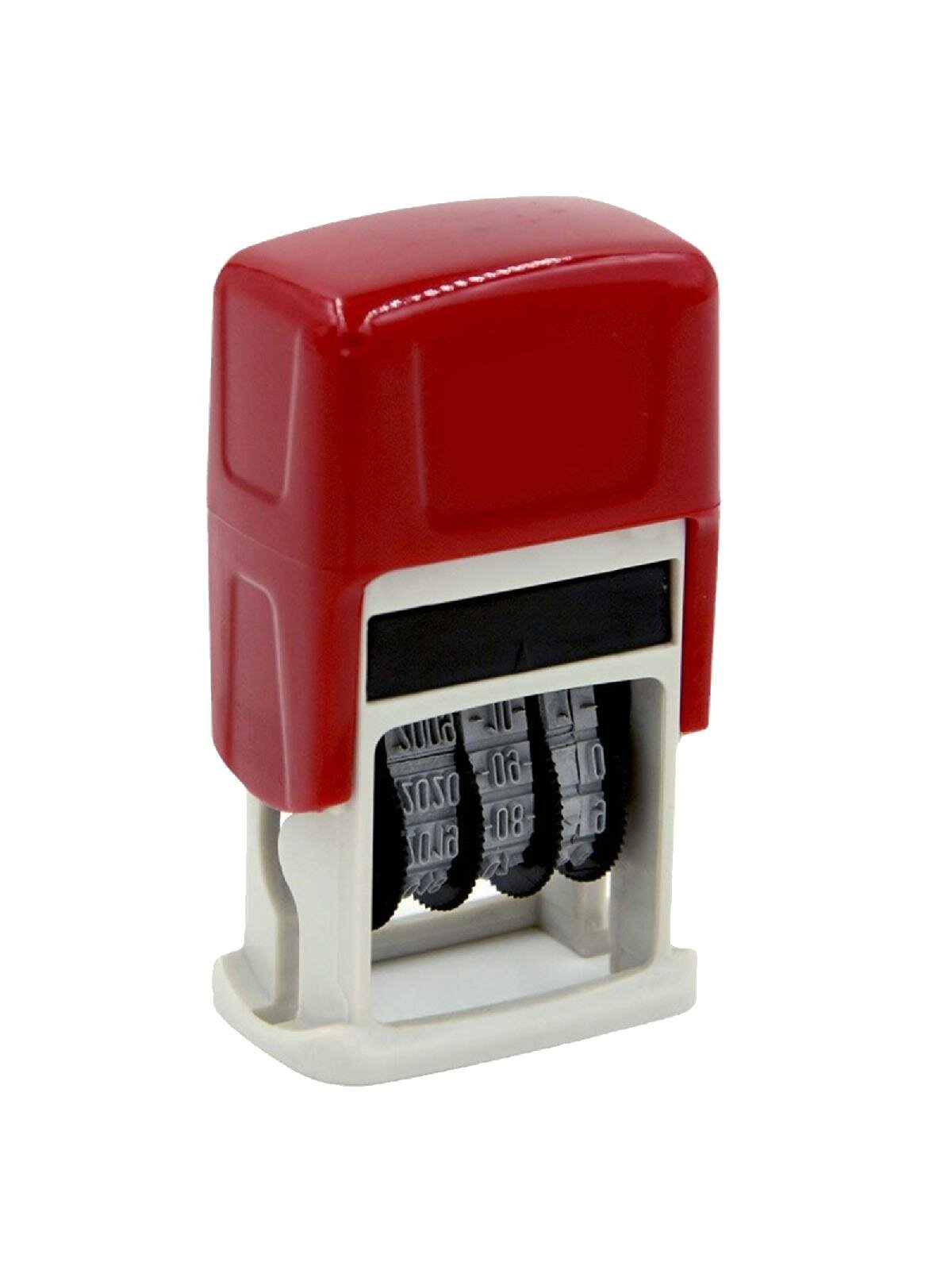 Регулируемый Английский Дата Штамп Штамп Датер Линия Офиса Вращая Печать