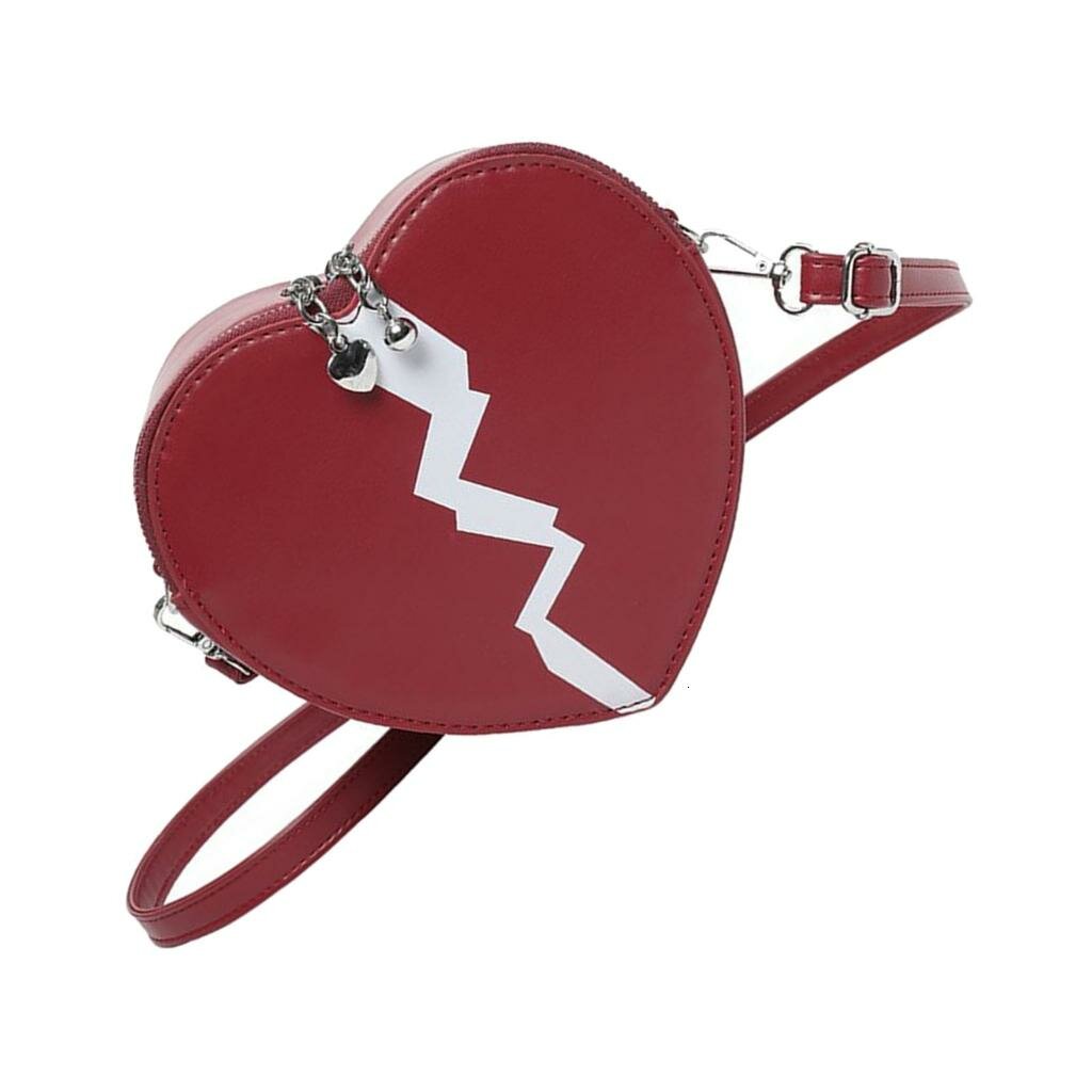 Женская сумка-мессенджер в форме сердца, модная сумка через плечо, стильная сумка через плечо,