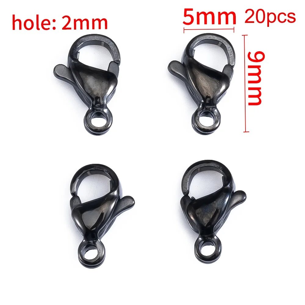 MINGXUAN Черная цепочка из нержавеющей стали 1 метр для рукоделия