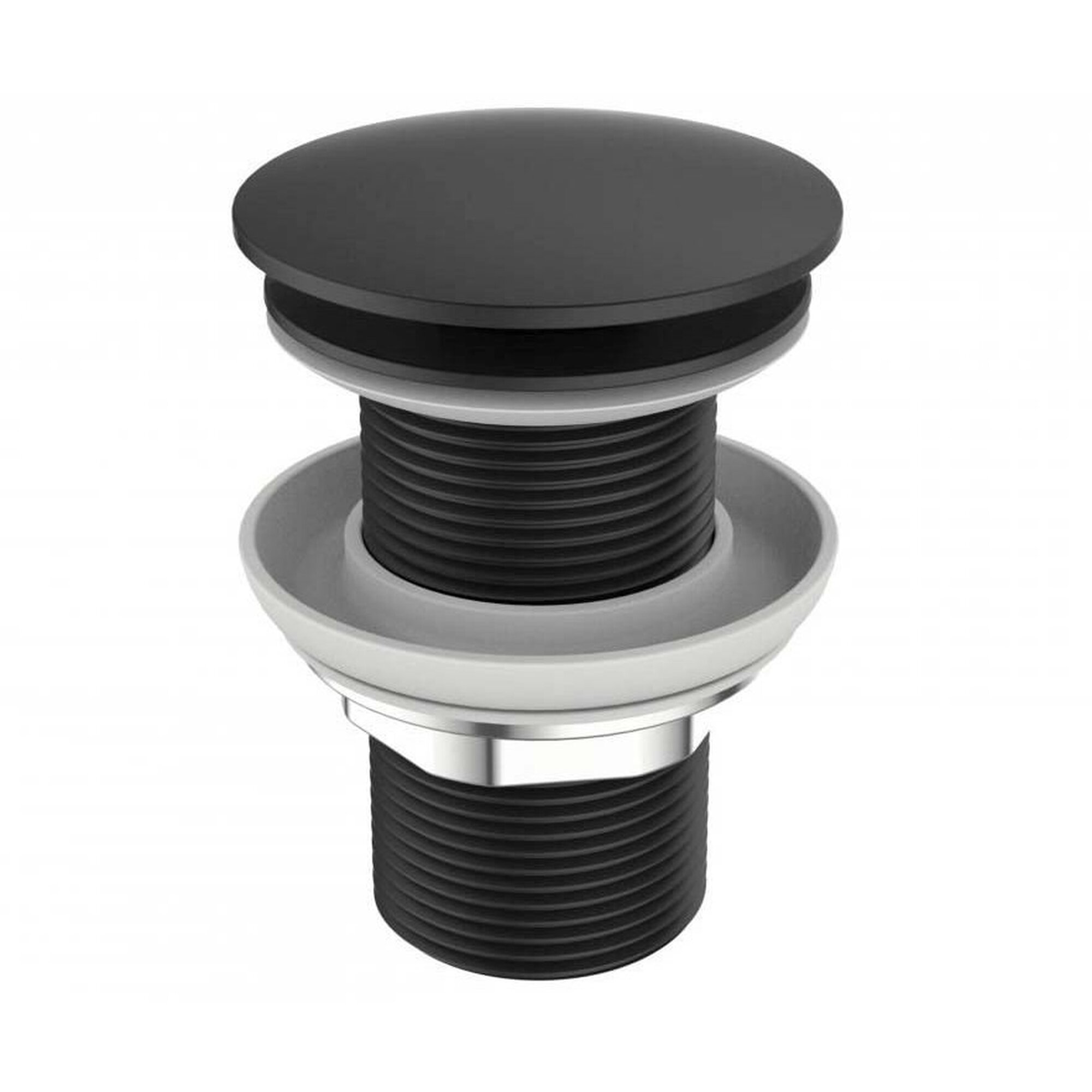 Донный клапан с системой Клик-клак без перелива BelBagno черный BB-SC-NERO