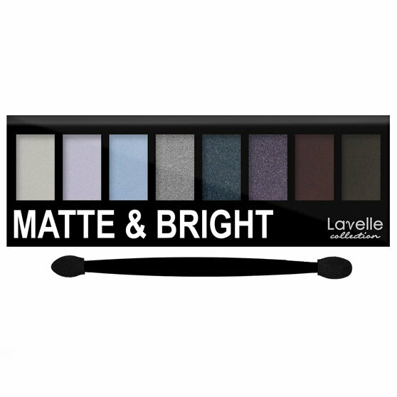 Тени для век Lavelle Matte&Bright, 8 цветов, тон: 02, 45 г