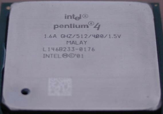 Процессор Socket-478 Intel Pentium 4 Northwood 1,6GHz/512/400 SL668 Malay