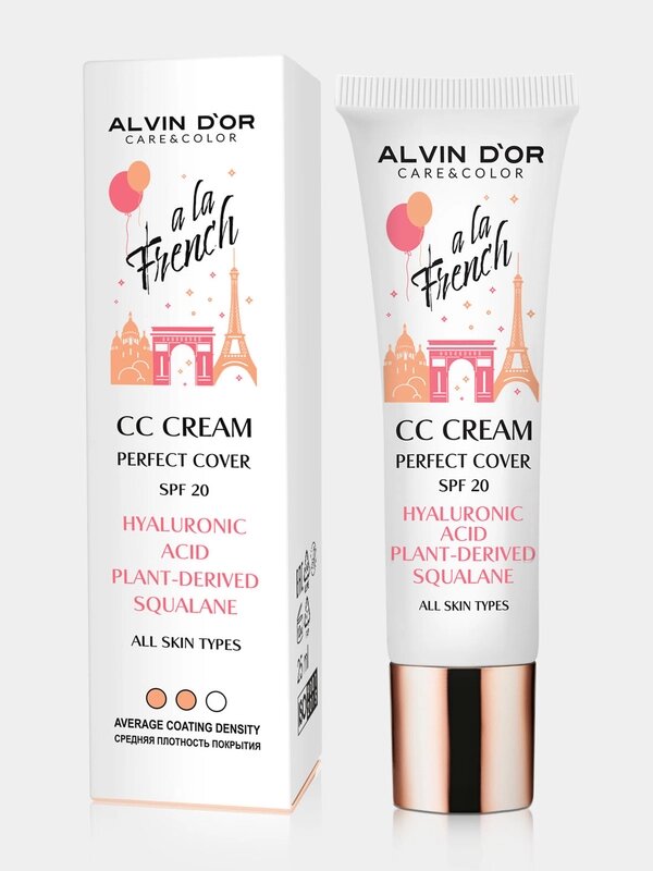 Alvin Dor, Тональный СС-крем для лица SPF 20, 25 ml, ALF