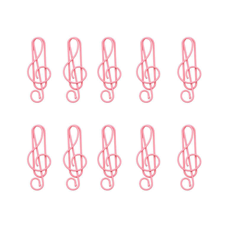 Скрепки в форме скрипичного ключа, 10 шт. / набор фигурных скрепок, скрипичный ключ
