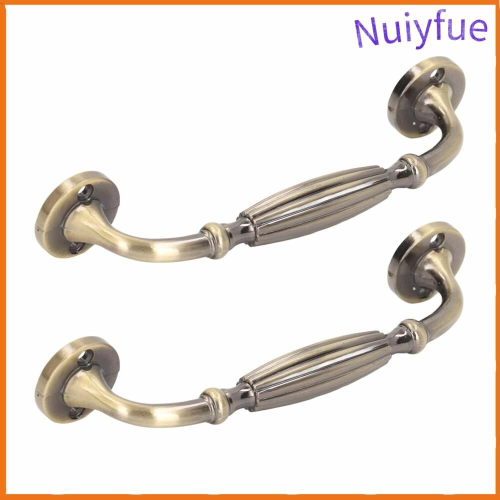 Антикварные бронзовые дверные ручки, прочные и элегантные, для входных дверей и шкафов