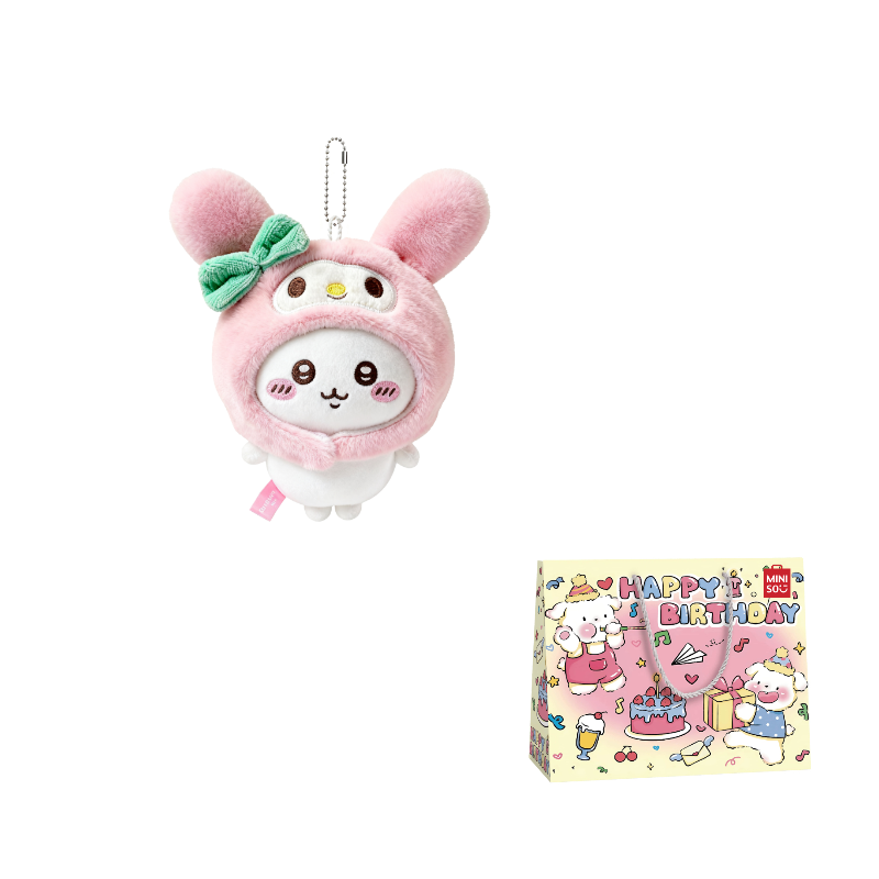 Miniso X chiikawa Усаги Чиикава Хачиваре Летающие белки Hello Kitty Kuromi Синнаморолл Плюшевые брелки