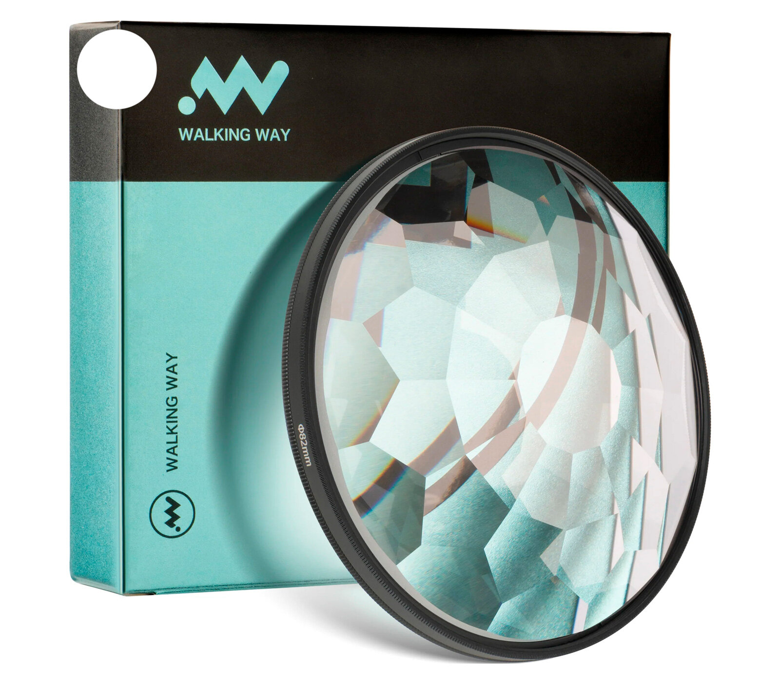 Светофильтр-призма Walking Way Kaleidoscope 82mm, цветной, квадратный фильтр