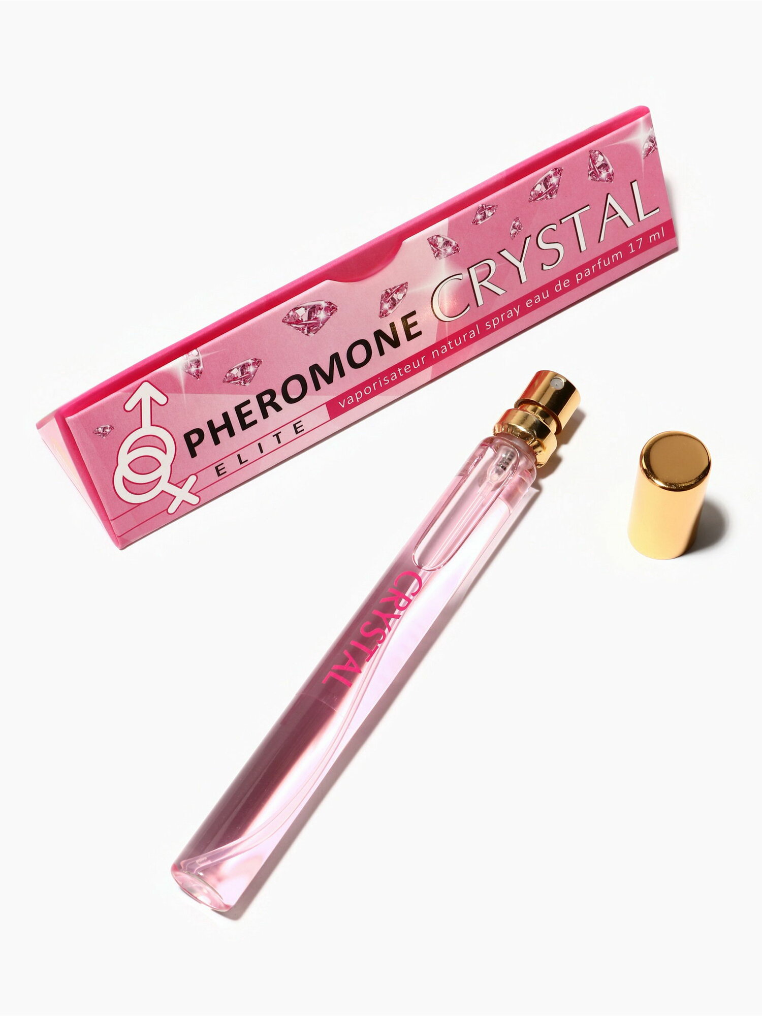 Парфюмерная вода женская с феромонами Crysta, 17 мл, базовые ноты: амбра