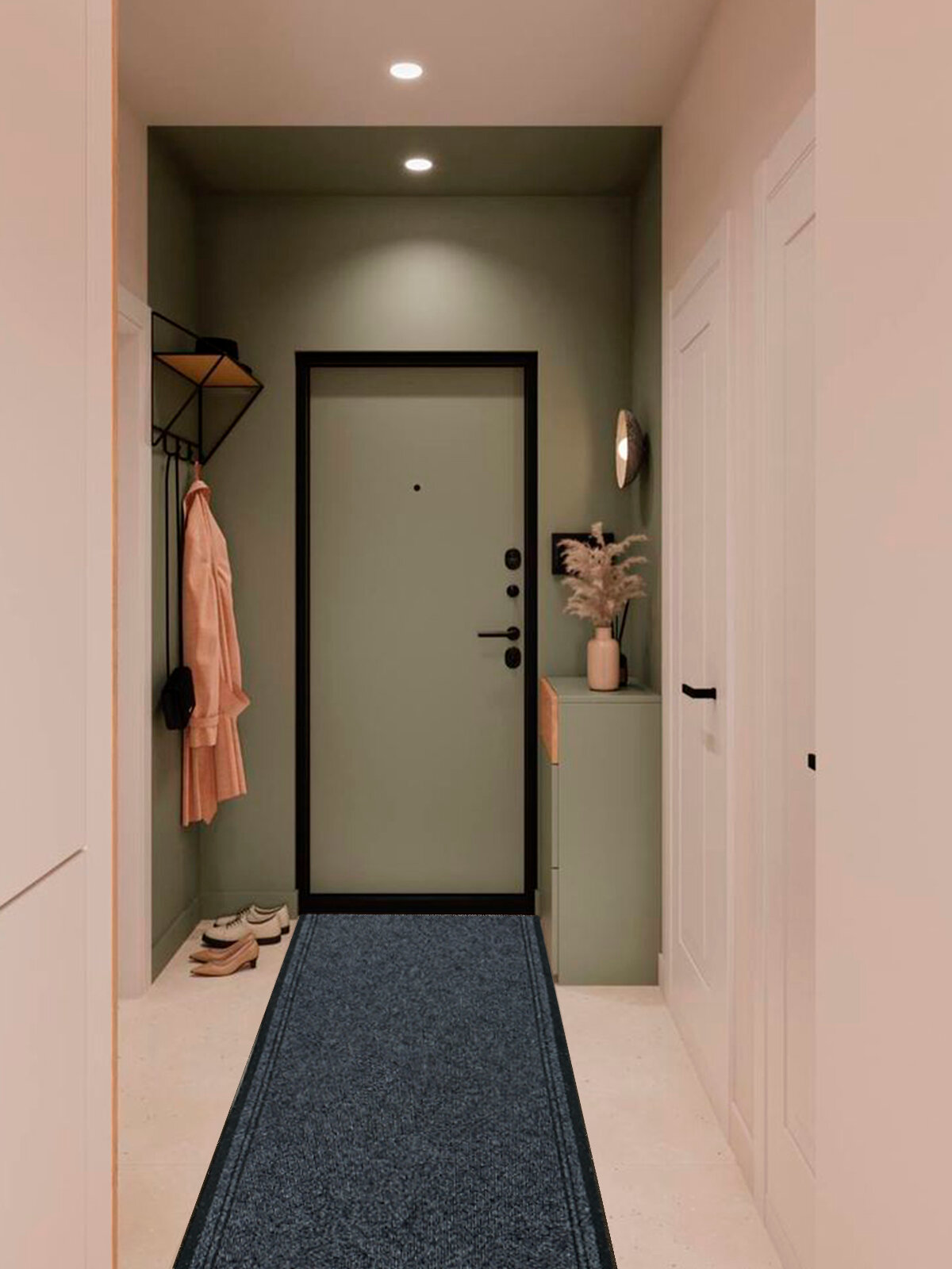 Ковровая дорожка на резине 100х100 см грязезащитная