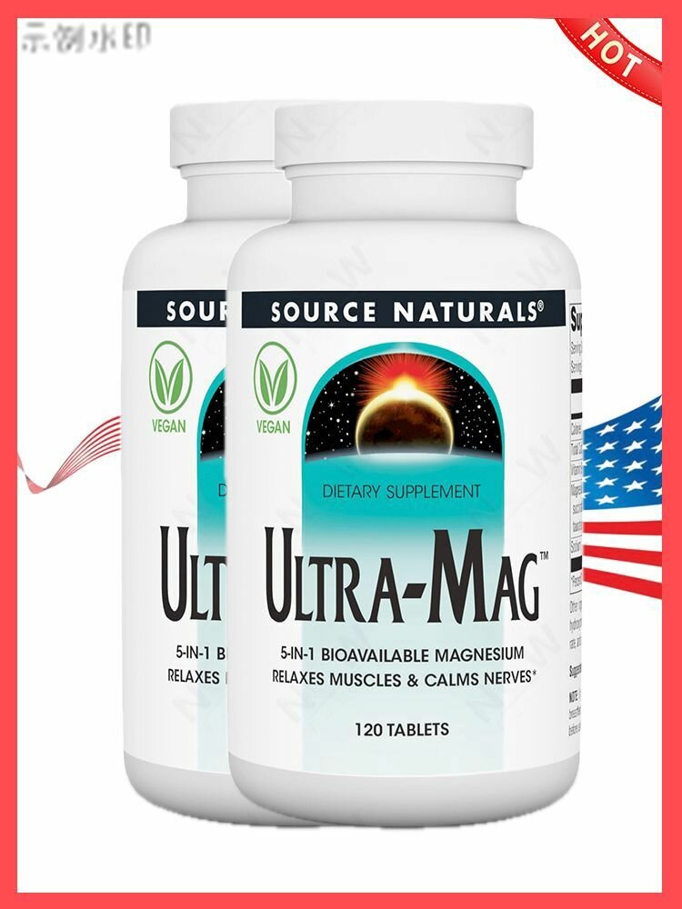 Sourсe Naturals Ultra-Mag, 120 таблеток , Магний B6