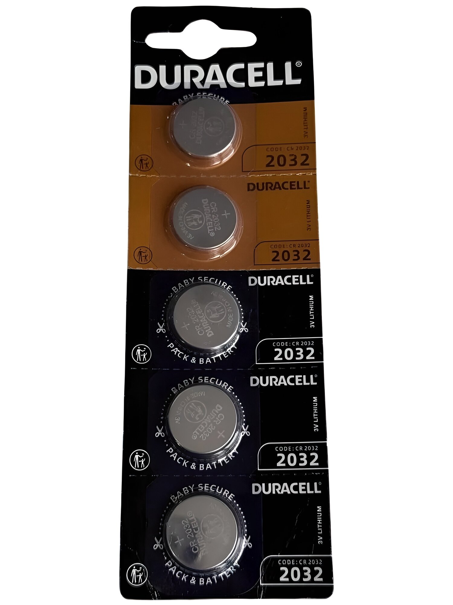 Duracell(Батарейки литиевые, универсальные)CR2032. Блистер (5шт)