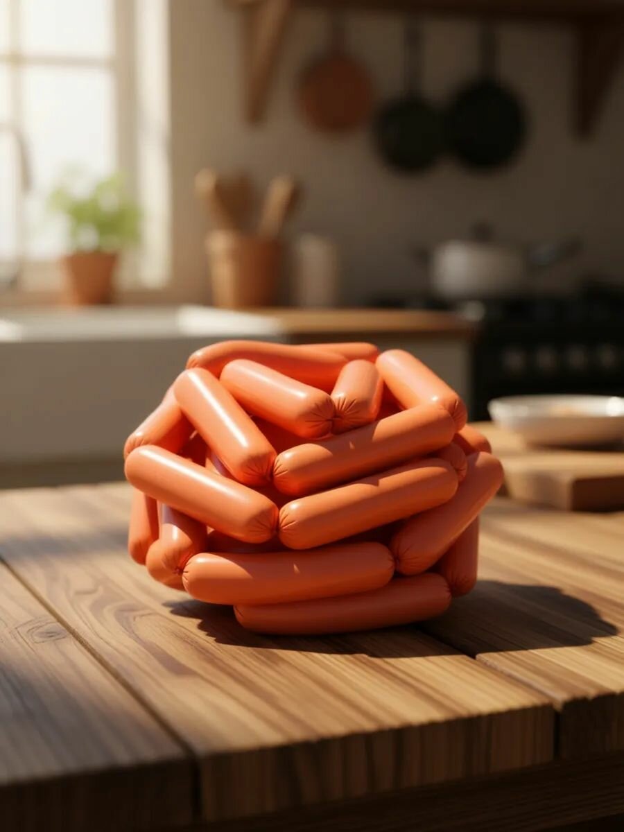 Сосиски "На топлёном молоке" 500 гр