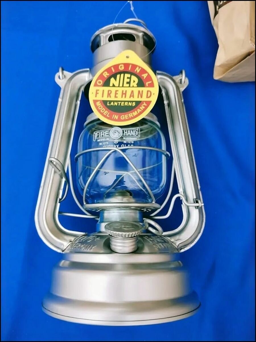 Керосиновая лампа Летучая мышь,400 мл, 26 см, корпус из жести, жаро- и ударопрочное стекло, фитиль в комплекте