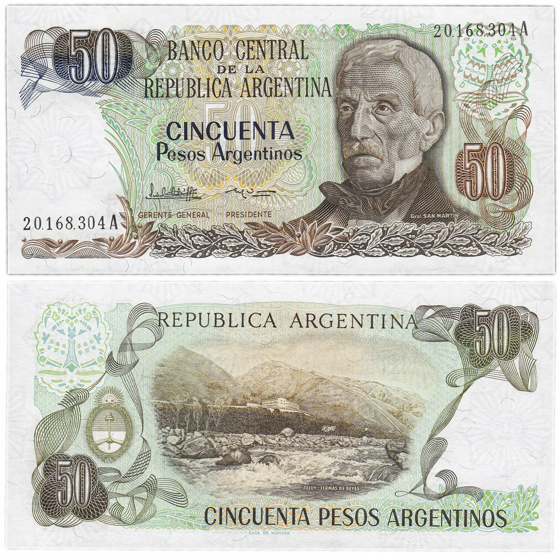 Аргентина 50 песо аргентино 1983-1985 Pick 314a2